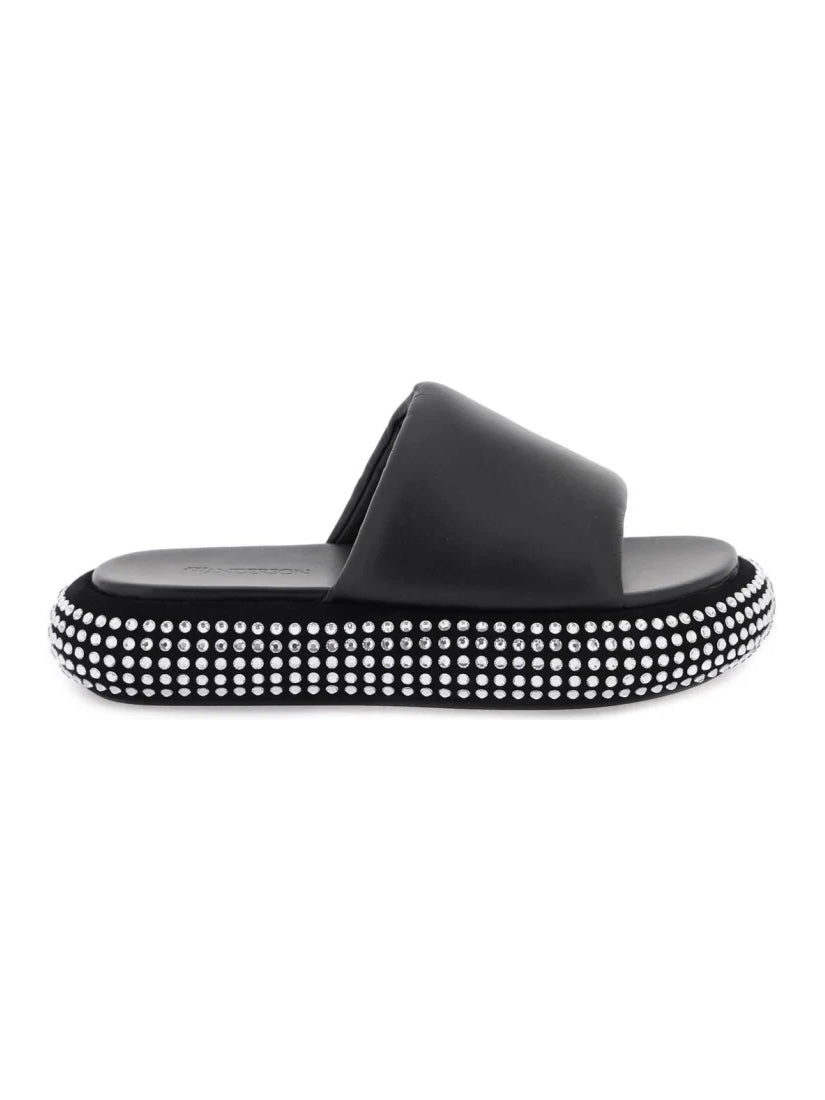 JW ANDERSON CRYSTAL BUMPER SLIDES BLACK – conceptstoreriga.com